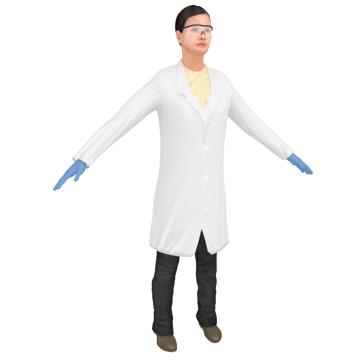 Female scientist 3D model - TurboSquid 1313824