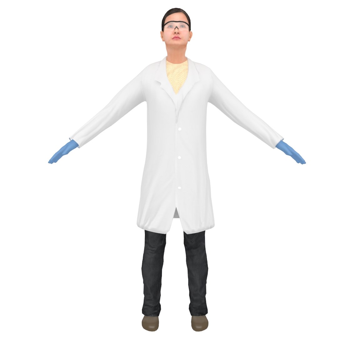 Female Scientist 3D Model - TurboSquid 1313824
