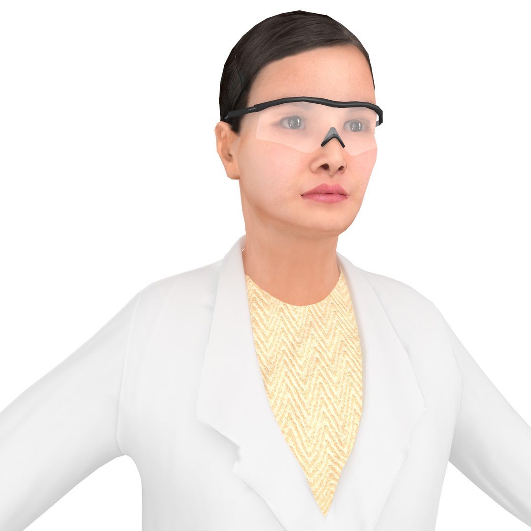 Female Scientist 3D Model - TurboSquid 1313824