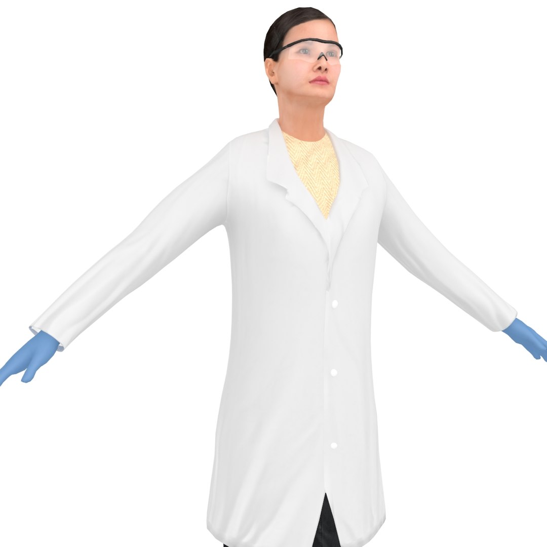 Female Scientist 3D Model - TurboSquid 1313824