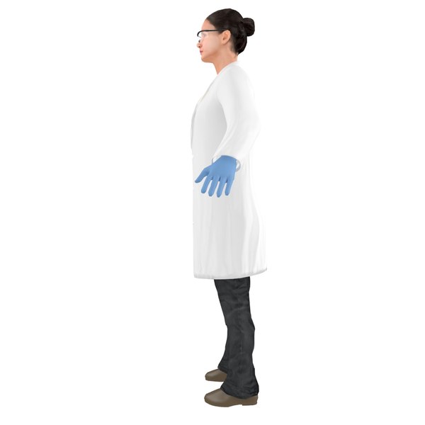 Female scientist 3D model - TurboSquid 1313824