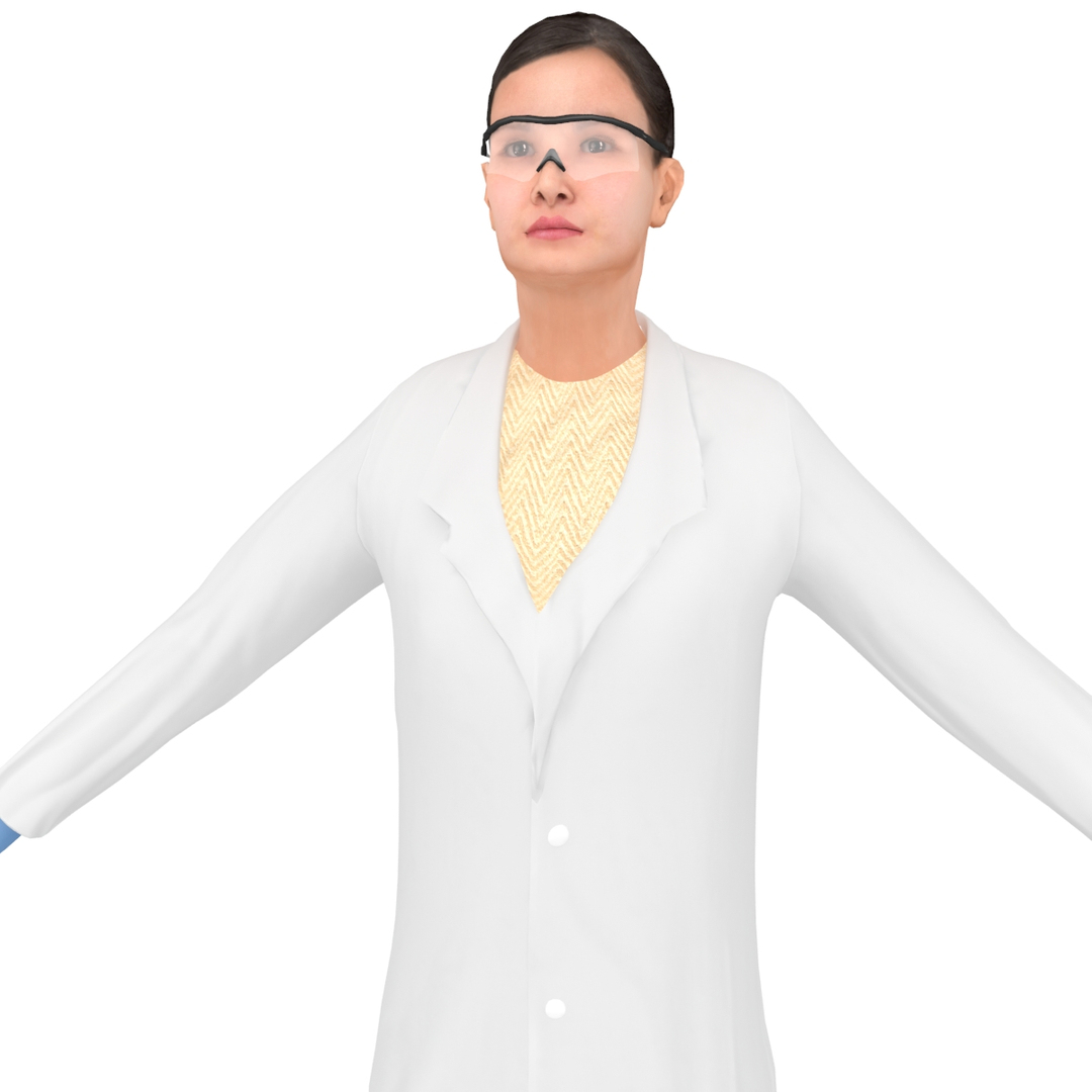 Female scientist 3D model - TurboSquid 1313824