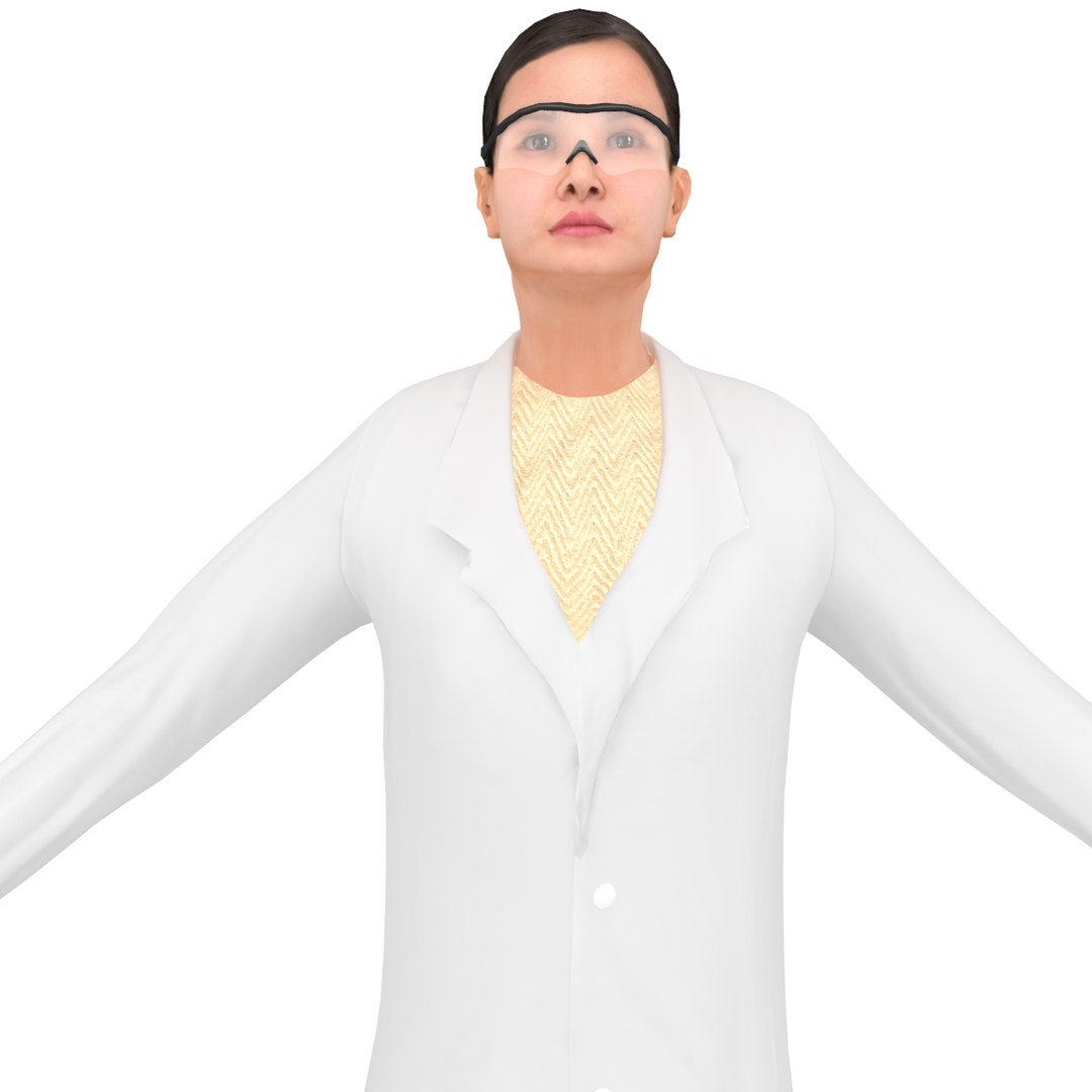 Female Scientist 3D Model - TurboSquid 1313824