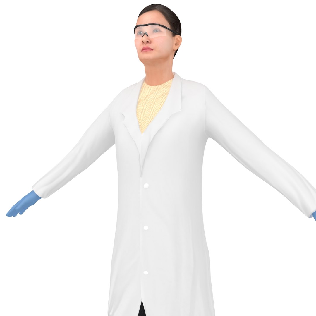 Female Scientist 3D Model - TurboSquid 1313824