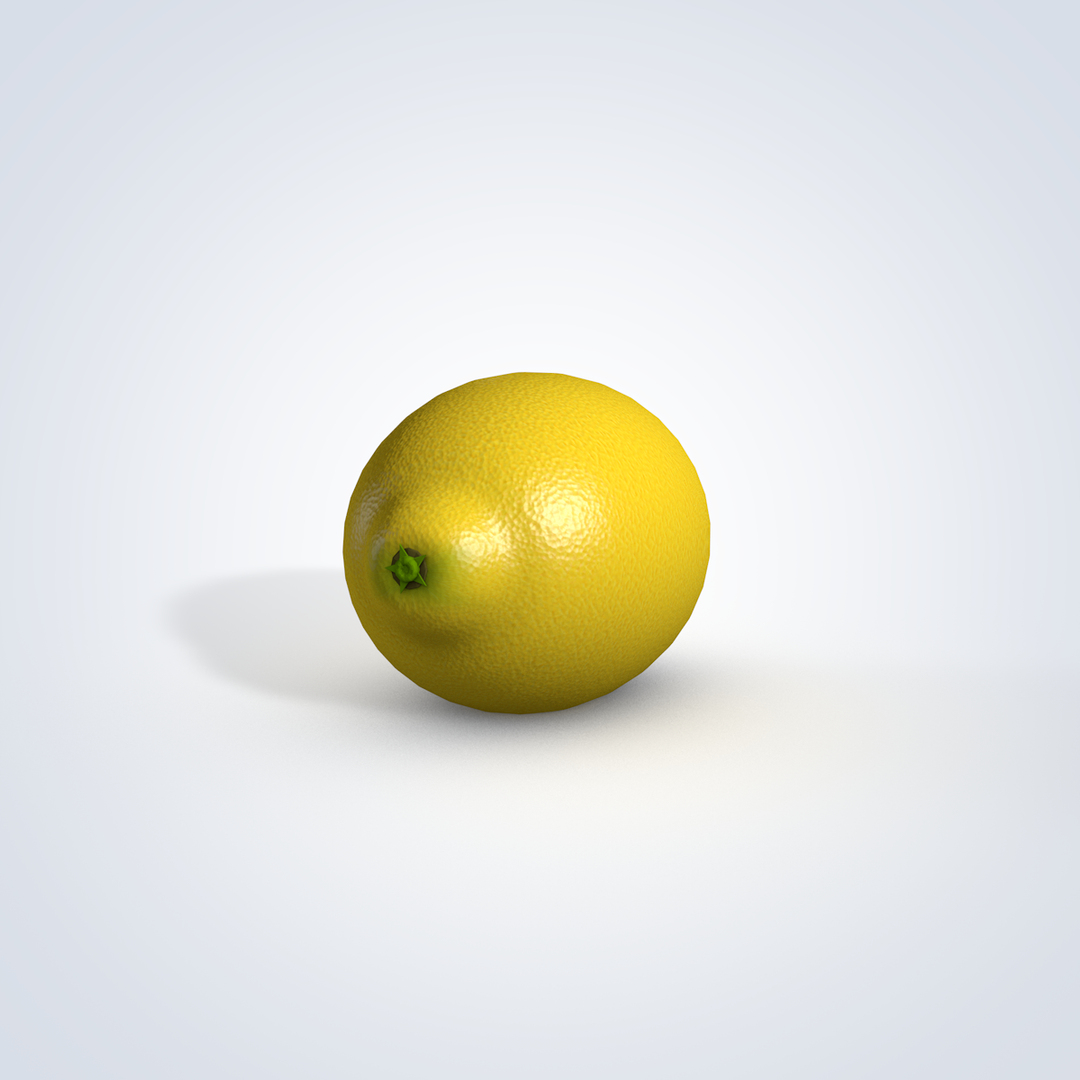 3d Model Of Realistic Lemon