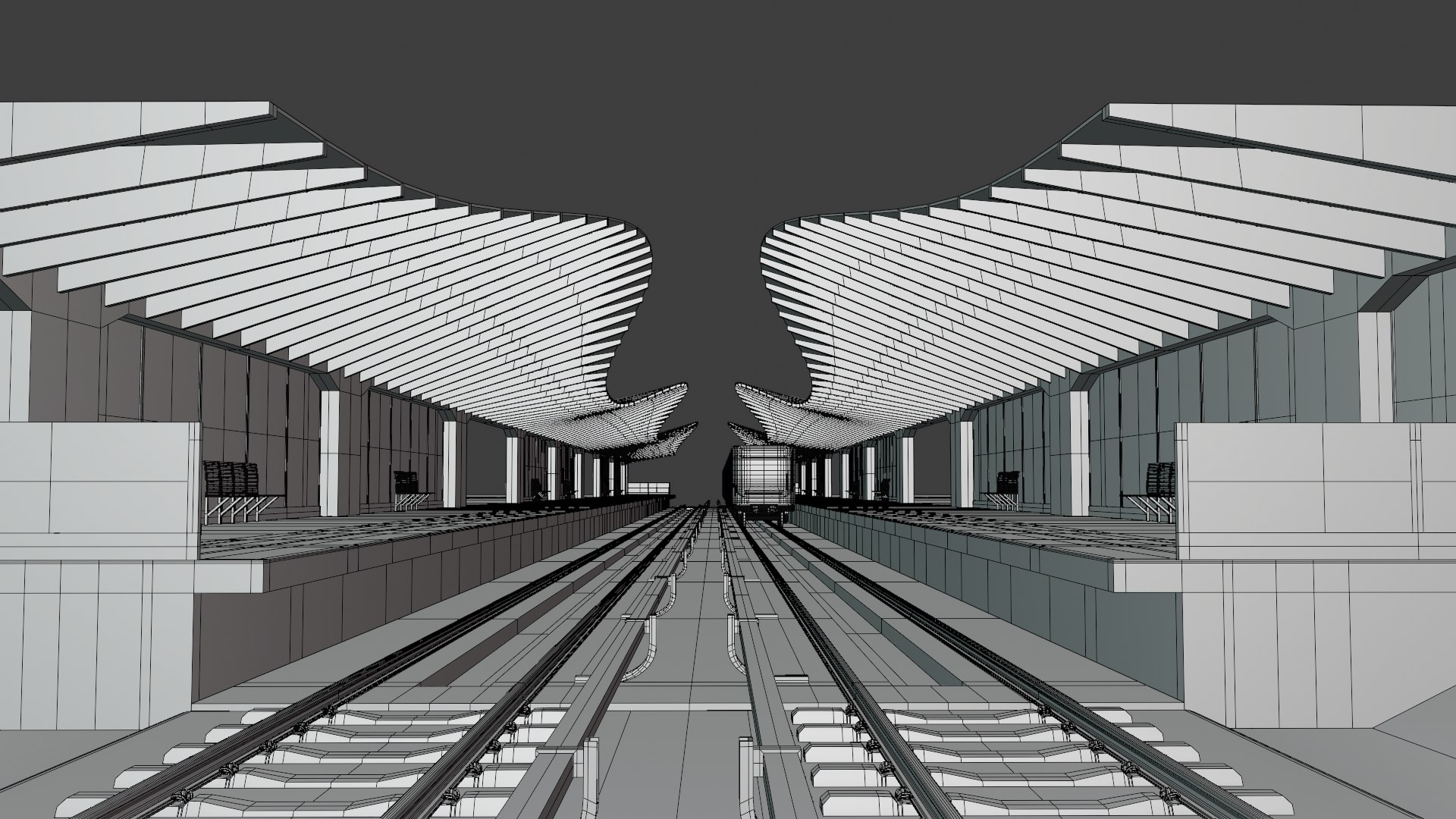 3D Metro Station Concept Model - TurboSquid 2161223