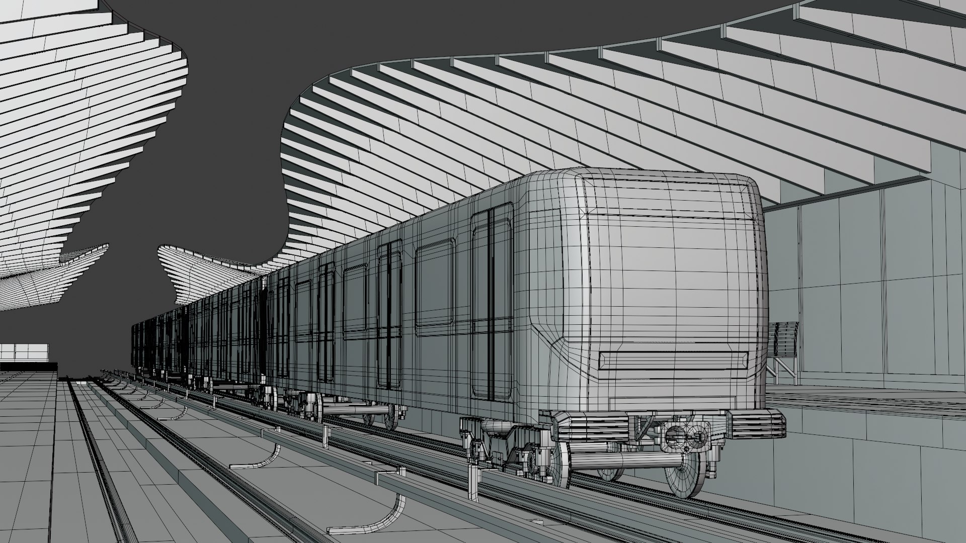 3D Metro Station Concept Model - TurboSquid 2161223