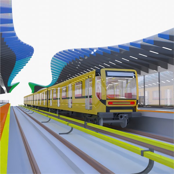 지하철역 컨셉 3D 모델 - TurboSquid 2161223