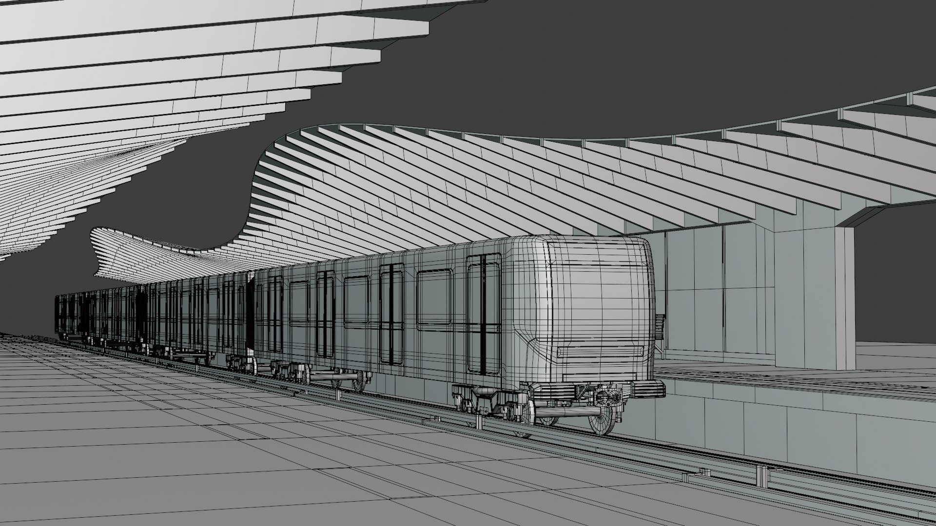 3D Metro Station Concept Model - TurboSquid 2161223
