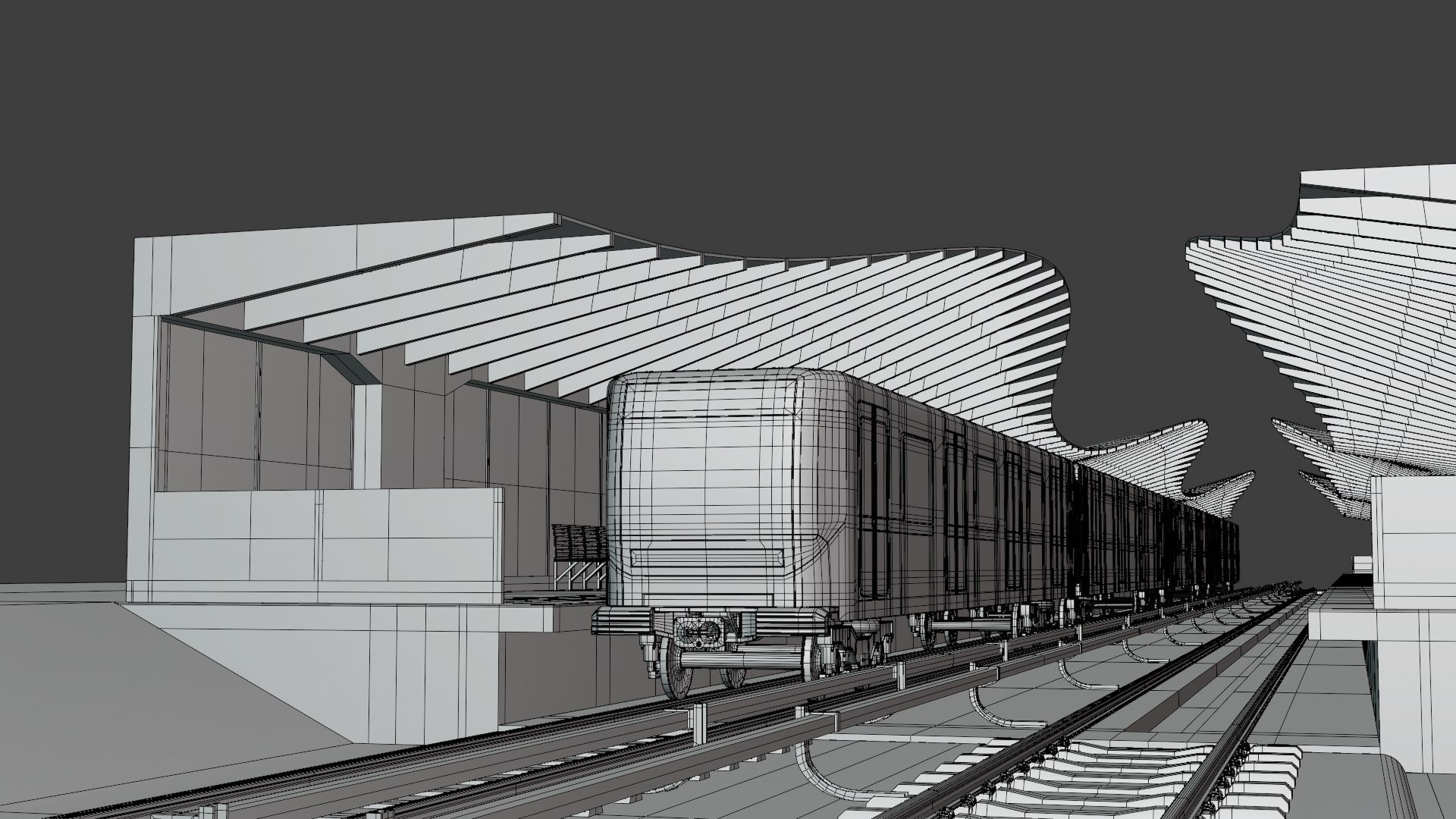 3D Metro Station Concept Model - TurboSquid 2161223