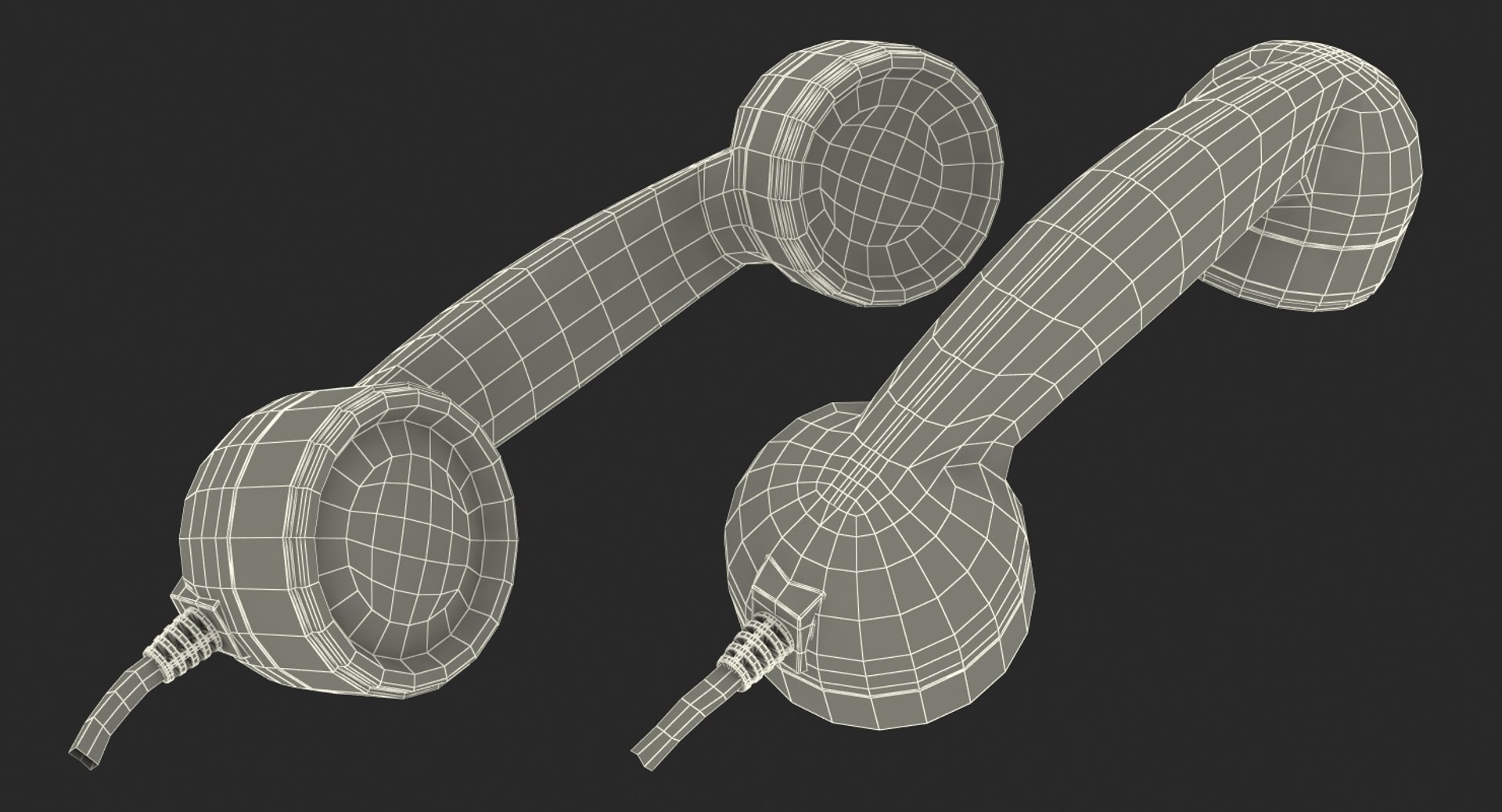 3D retro telephone receivers phones - TurboSquid 1408073
