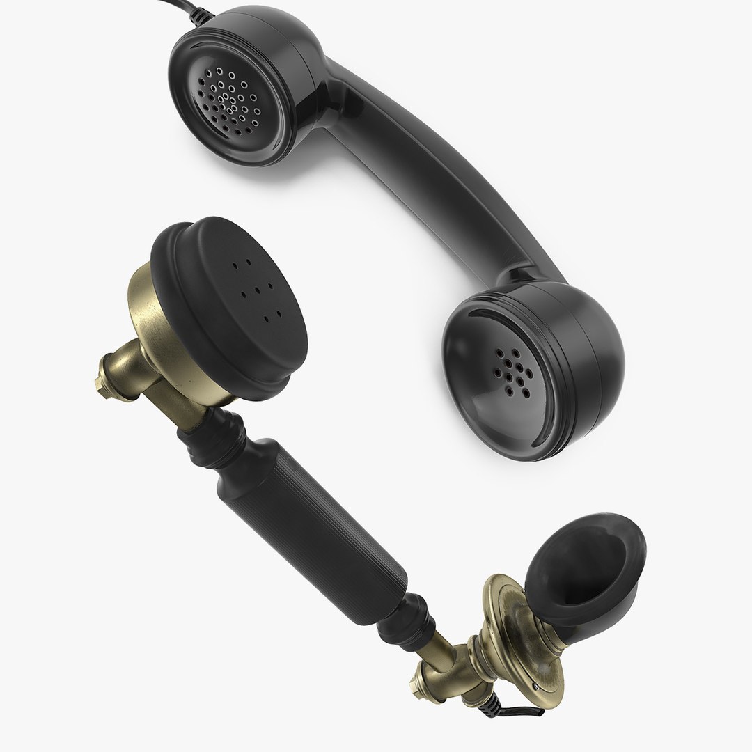 3D retro telephone receivers phones - TurboSquid 1408073