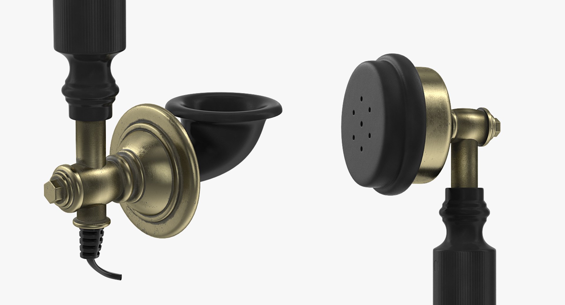 3D retro telephone receivers phones - TurboSquid 1408073