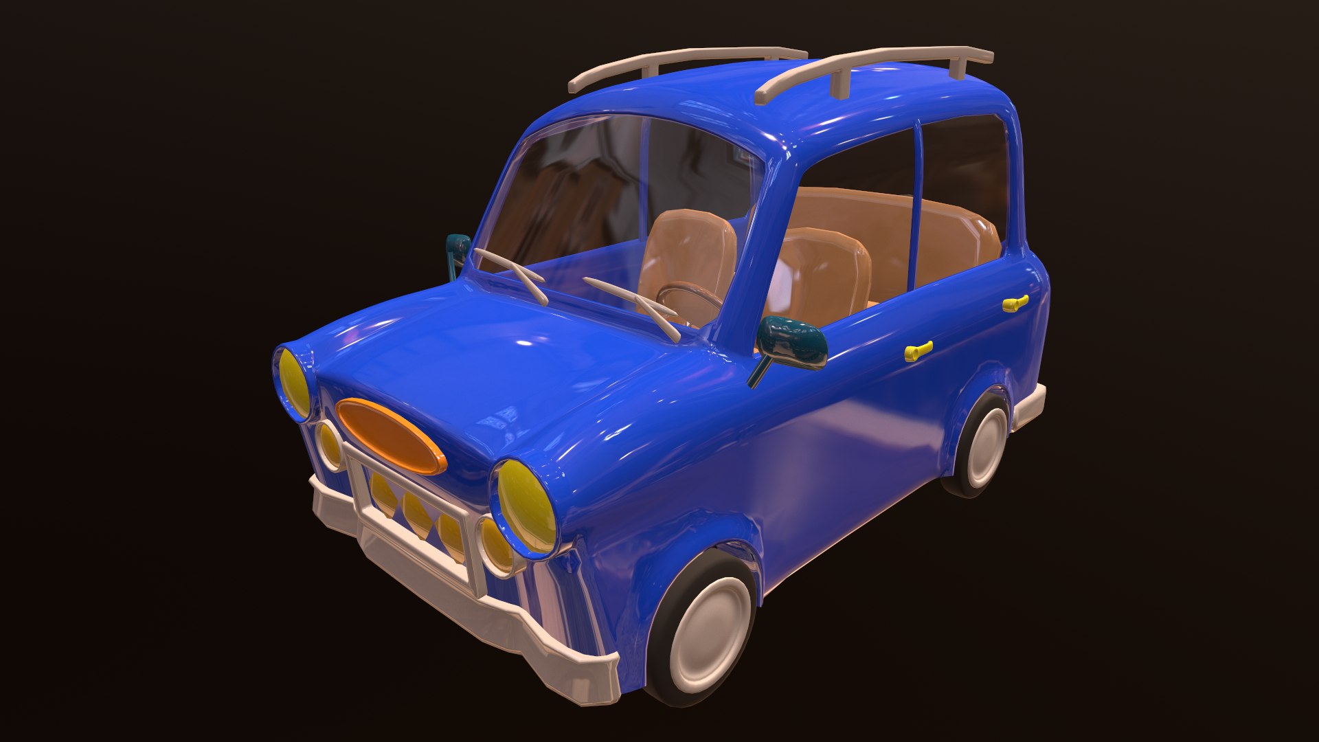 3D cartoons car - TurboSquid 1386200