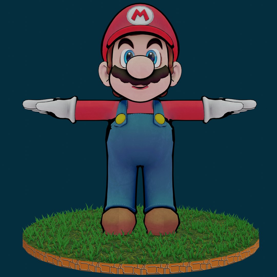 3D Mario Bros Rigged Low Poly PBR - TurboSquid 1779148