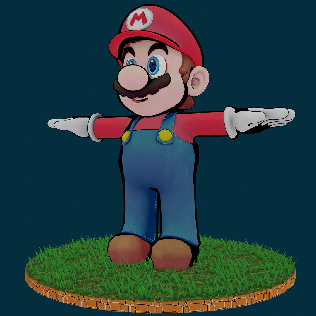 3D Mario Bros Rigged Low Poly PBR - TurboSquid 1779148