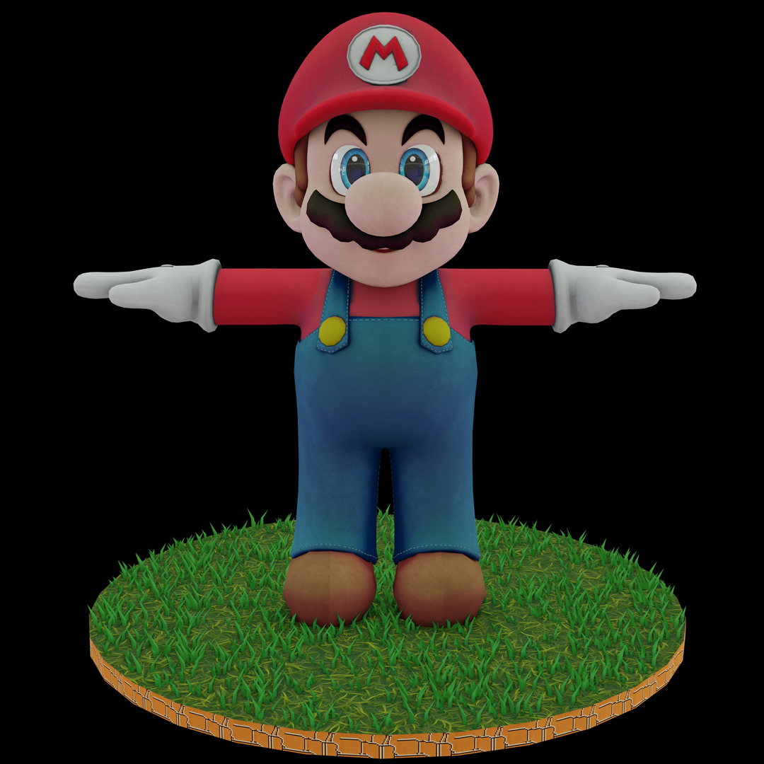 3D Mario Bros Rigged Low Poly PBR - TurboSquid 1779148