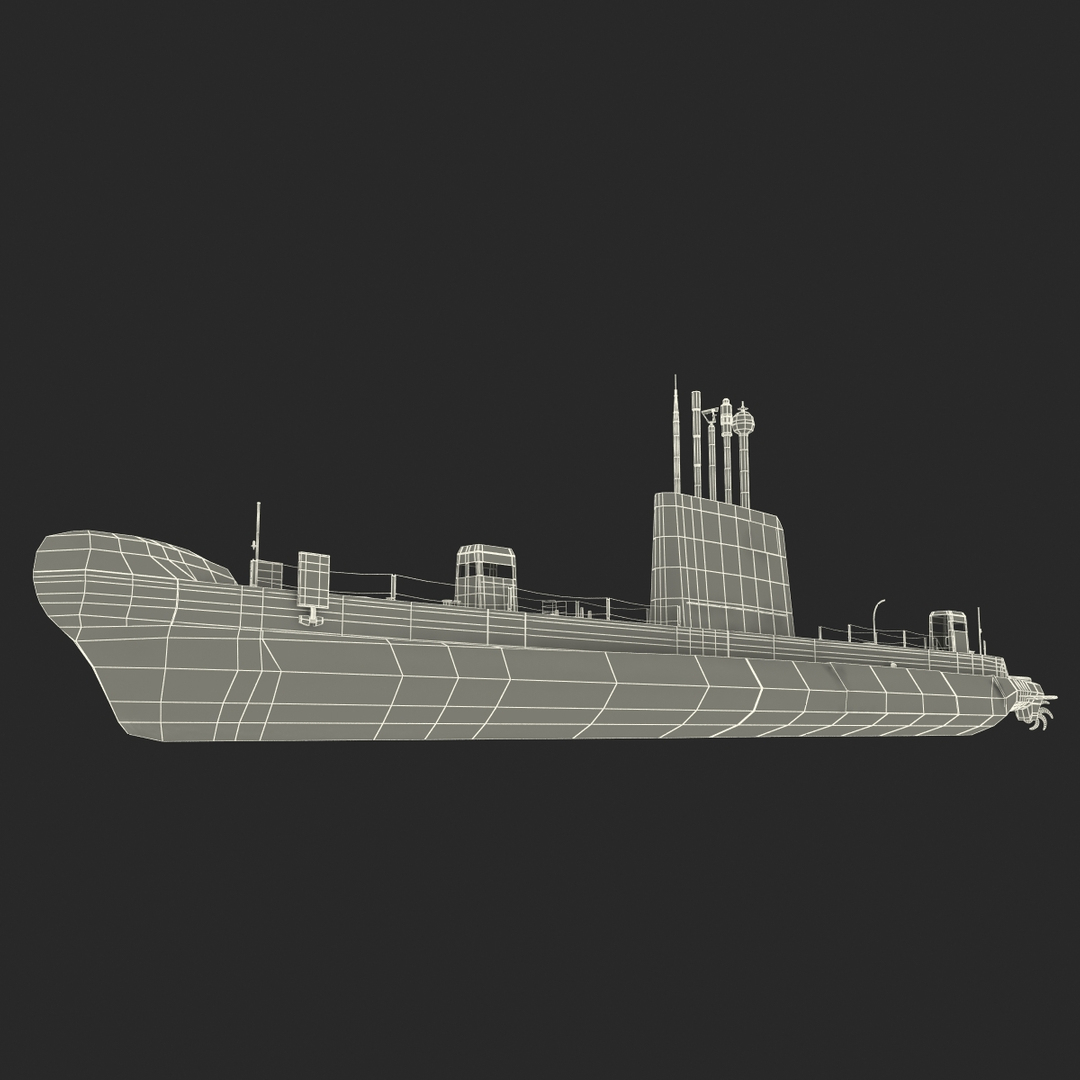 3dsmax oberon class submarine hmas