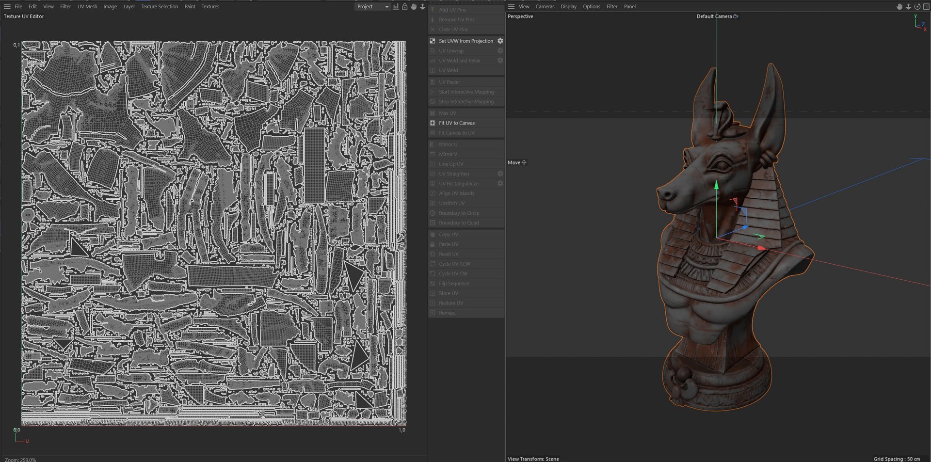 3D Anubis Statue Collection - TurboSquid 2434556