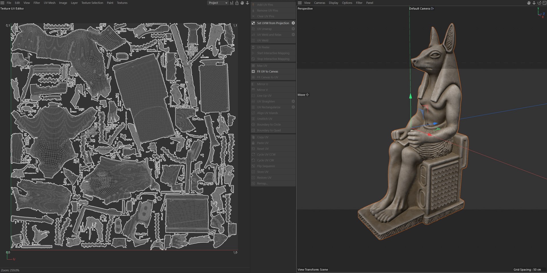 3D Anubis Statue Collection - TurboSquid 2434556