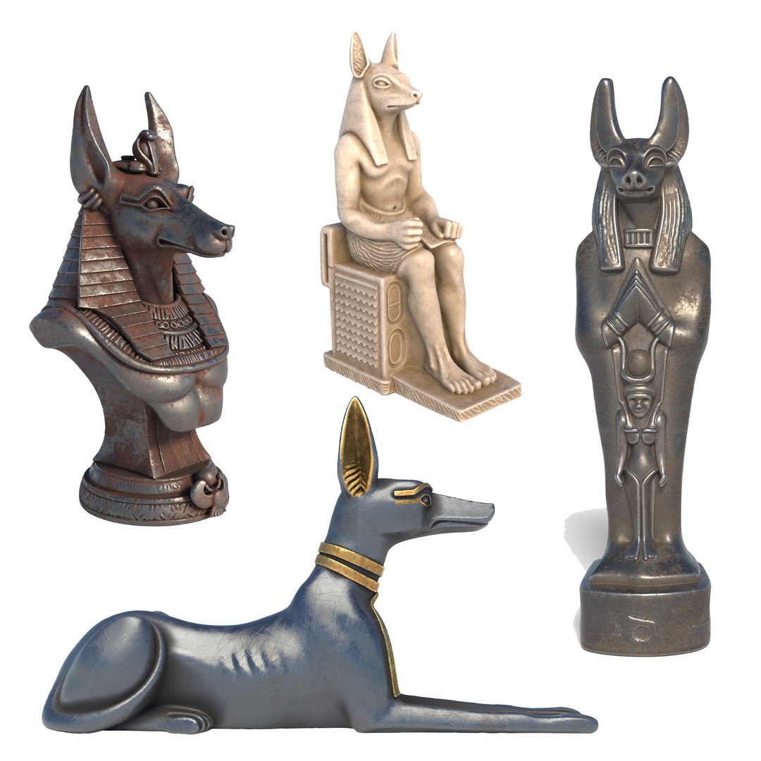 3D Anubis Statue Collection - TurboSquid 2434556