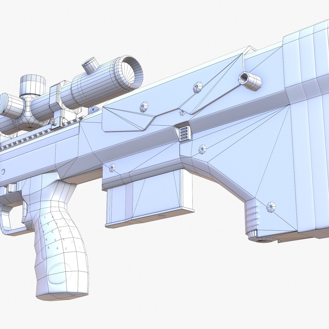Dta Srs A1 Sniper Rifle 3d Model
