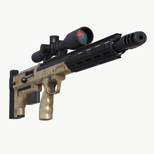 3d model tactical dta srs sniper rifle