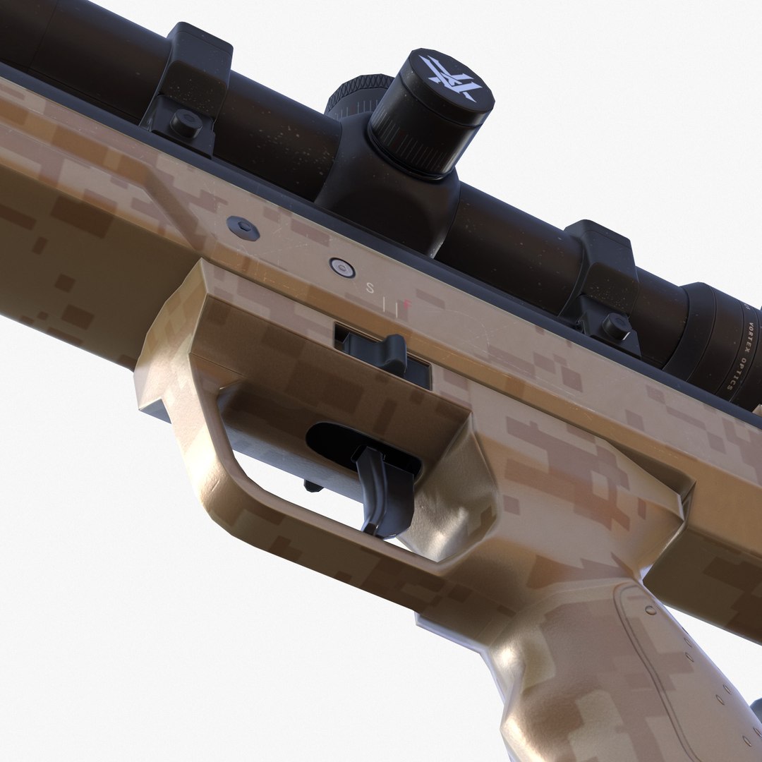 Dta Srs A1 Sniper Rifle 3d Model