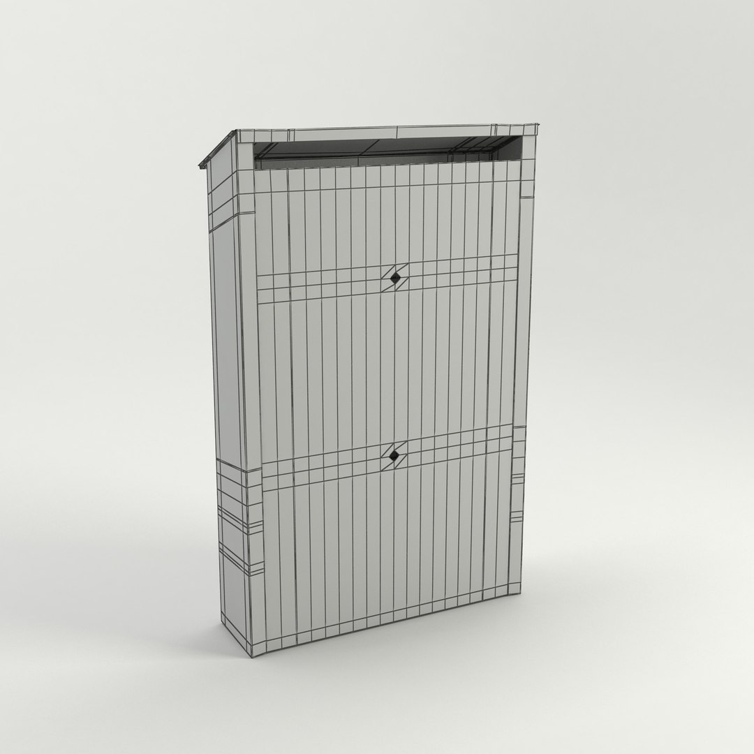 3d Old Vintage Mail Box