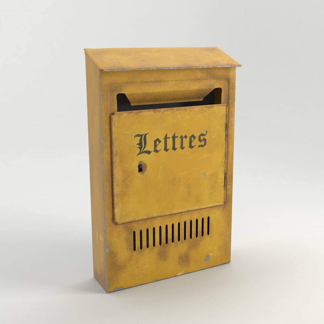 3d Old Vintage Mail Box