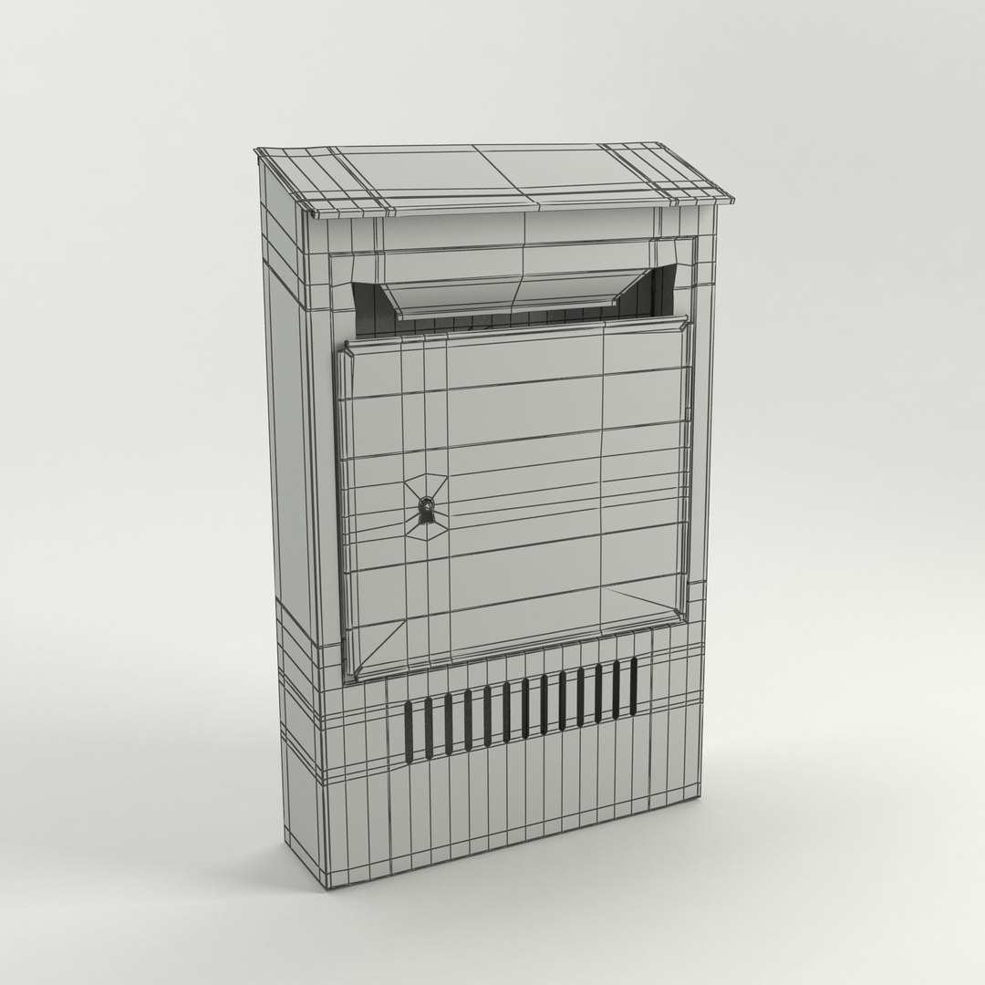 3d Old Vintage Mail Box