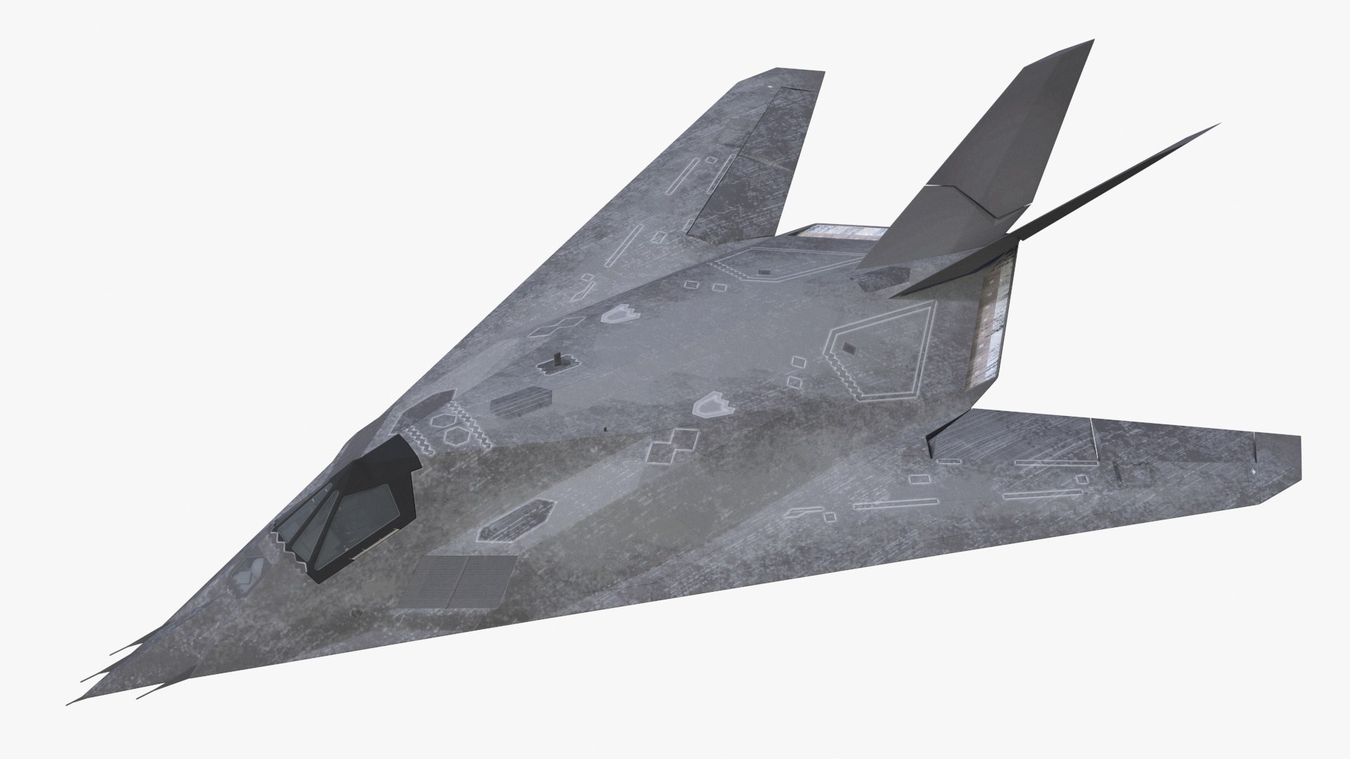 Military Stealth Aircraft In Flight 3D Model - TurboSquid 2319929