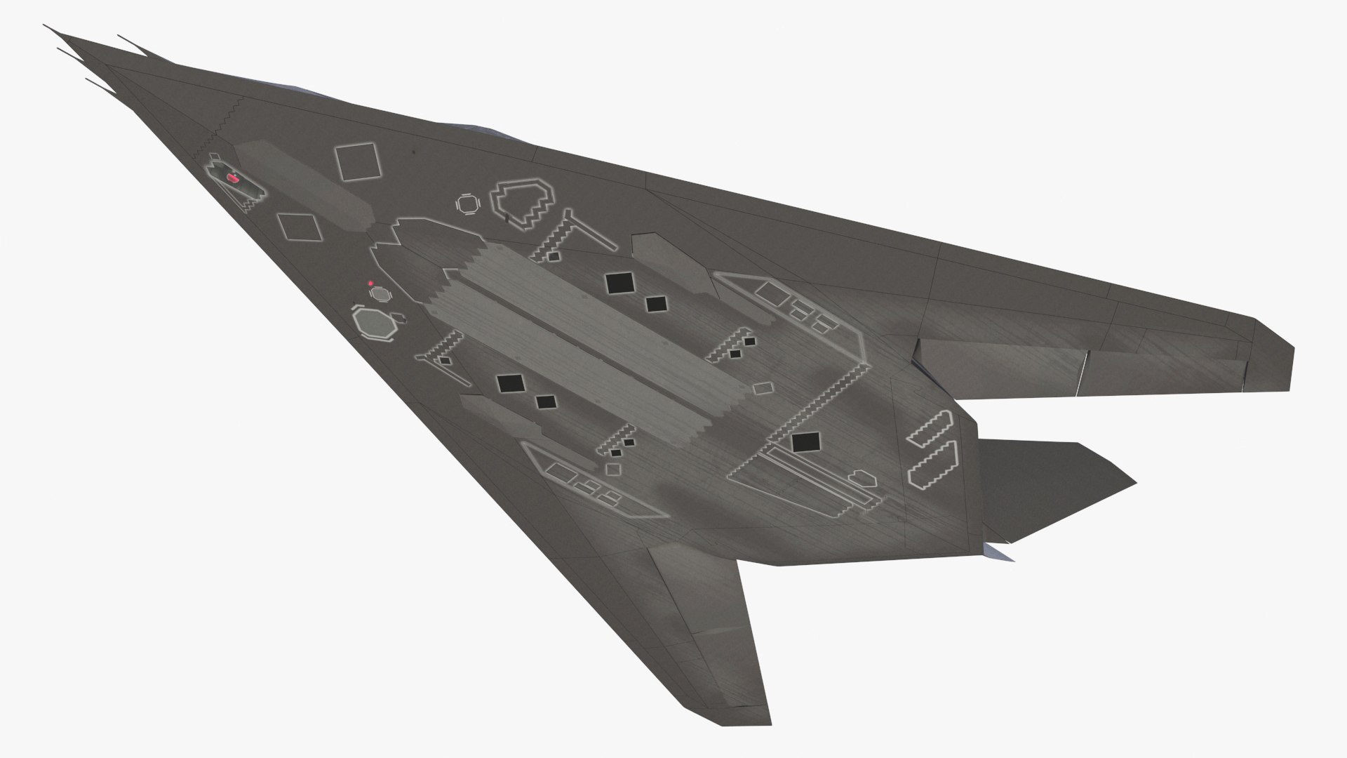 Military Stealth Aircraft In Flight 3D Model - TurboSquid 2319929