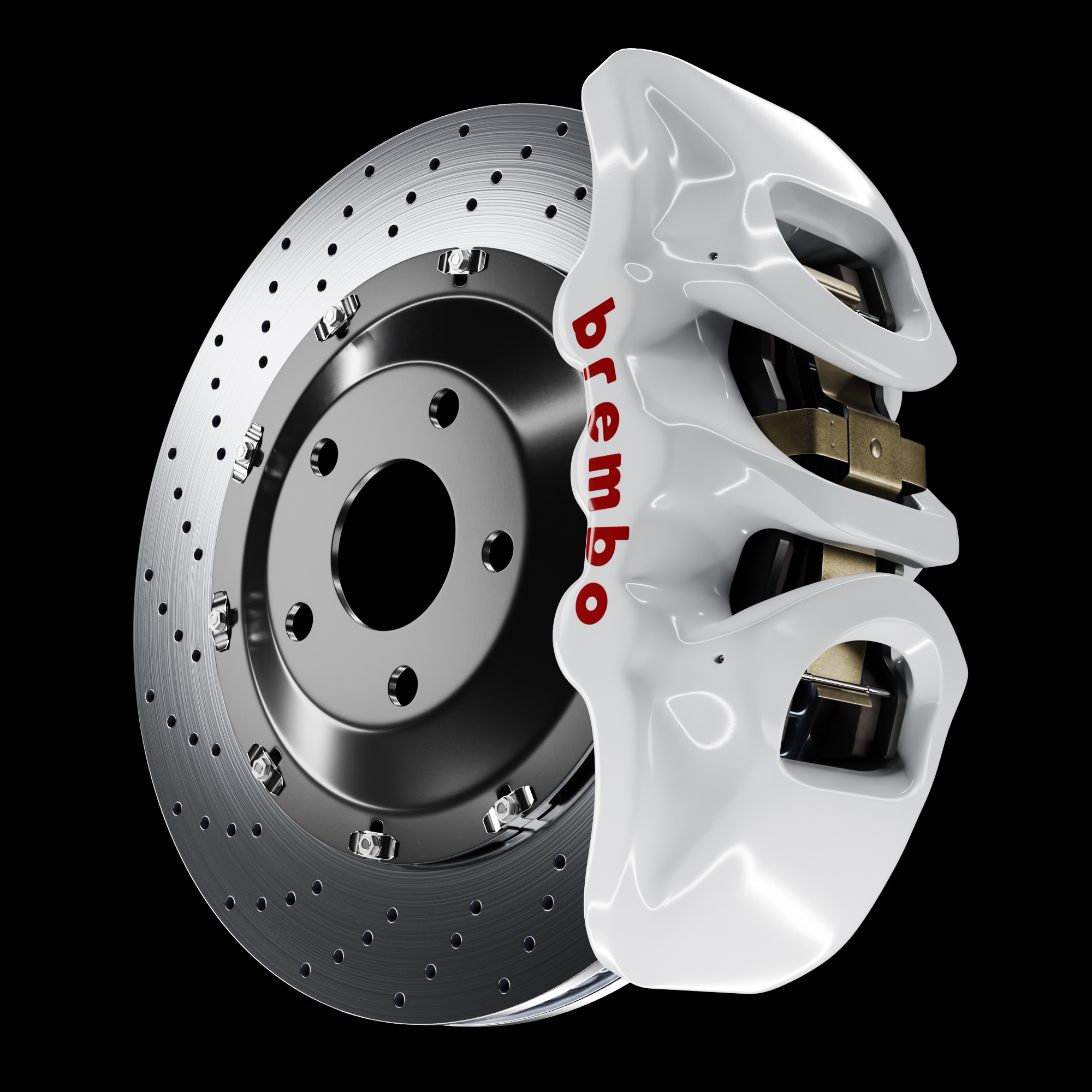 Brembo BM-6 캘리퍼 Brembo 브레이크 디스크 로터 브레이크 시스템 3D 모델 3D 모델 - TurboSquid 1742919