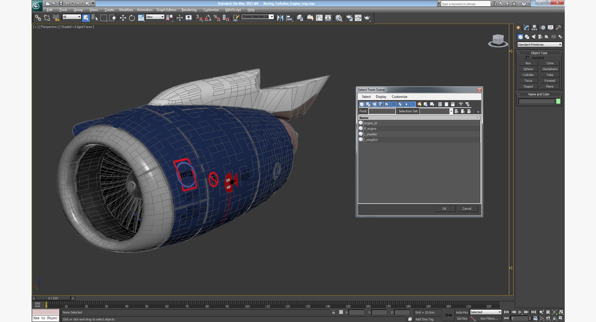 3D model boeing turbofan engine - TurboSquid 1149373
