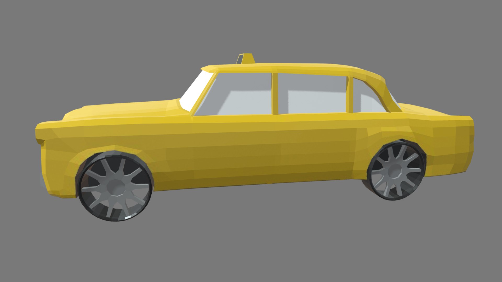 3D Low Poly Taxi 01 Model - TurboSquid 2175818
