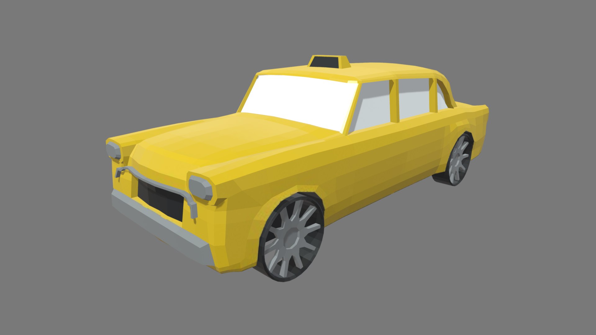 3D Low Poly Taxi 01 Model - TurboSquid 2175818