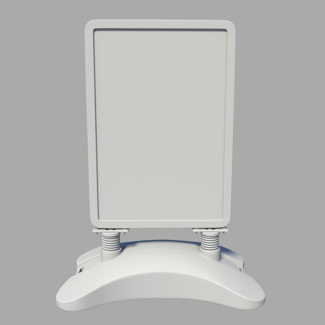 sign board 3d obj