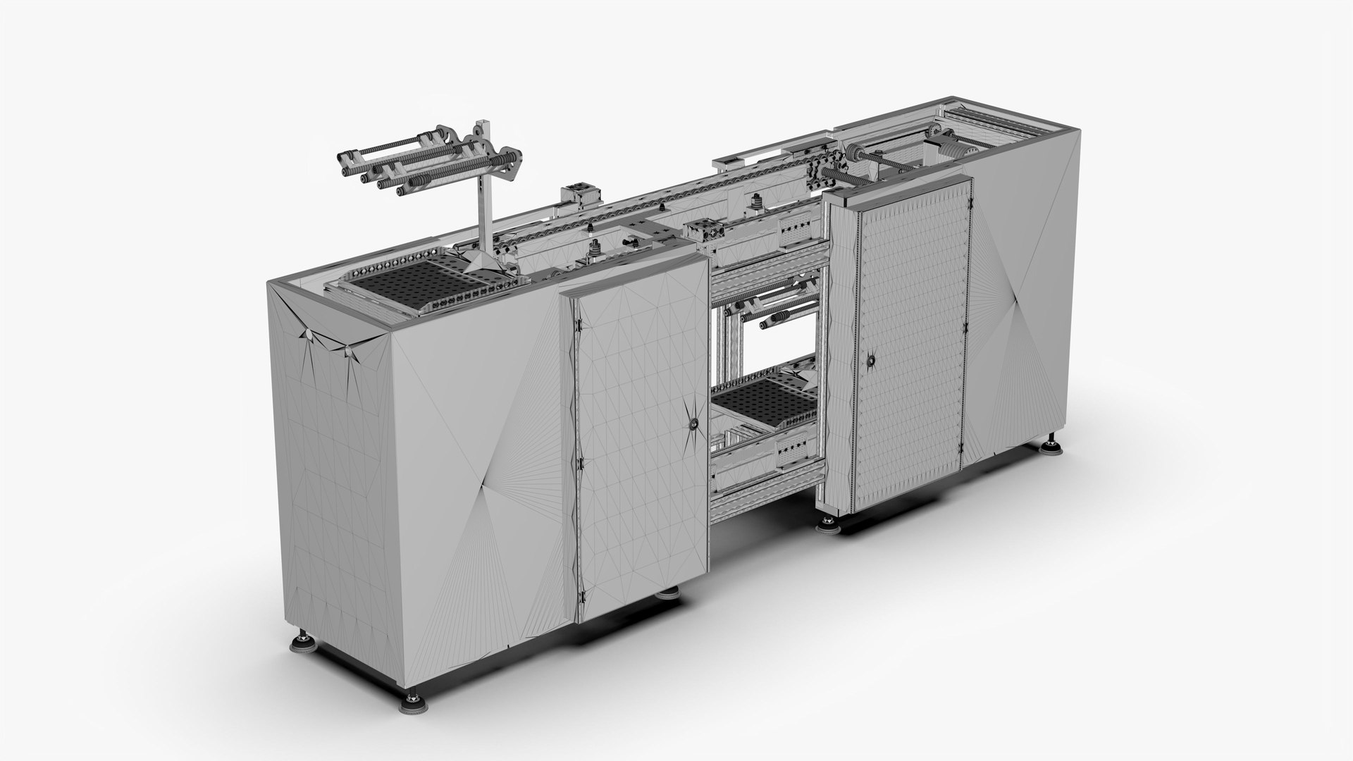 3D Upper and Lower Double-Layer Return Line Body model - TurboSquid 1998166