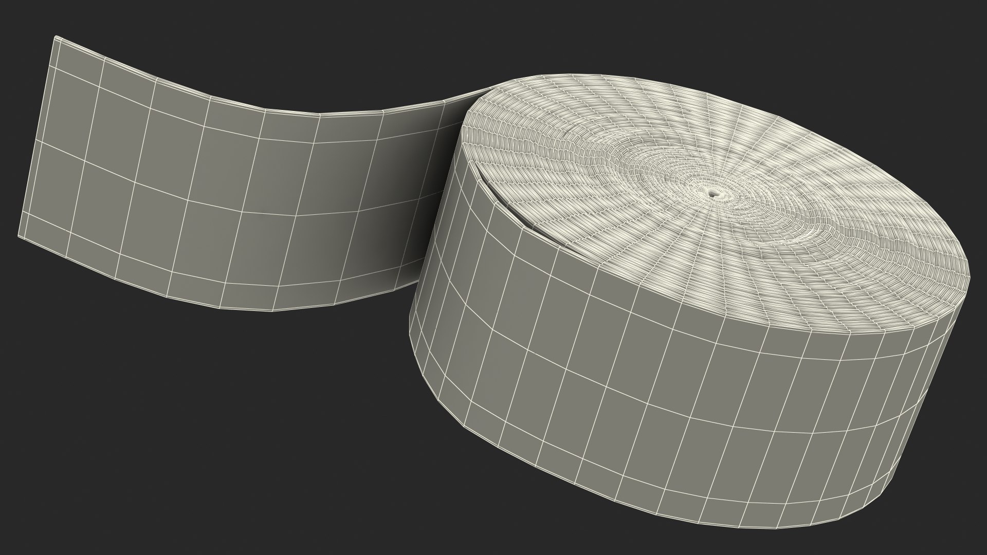 3D Model Webbing Belt Strap Roll Orange - TurboSquid 1841741