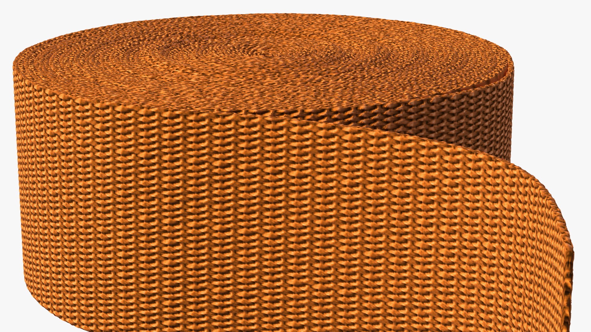 3D Model Webbing Belt Strap Roll Orange - TurboSquid 1841741
