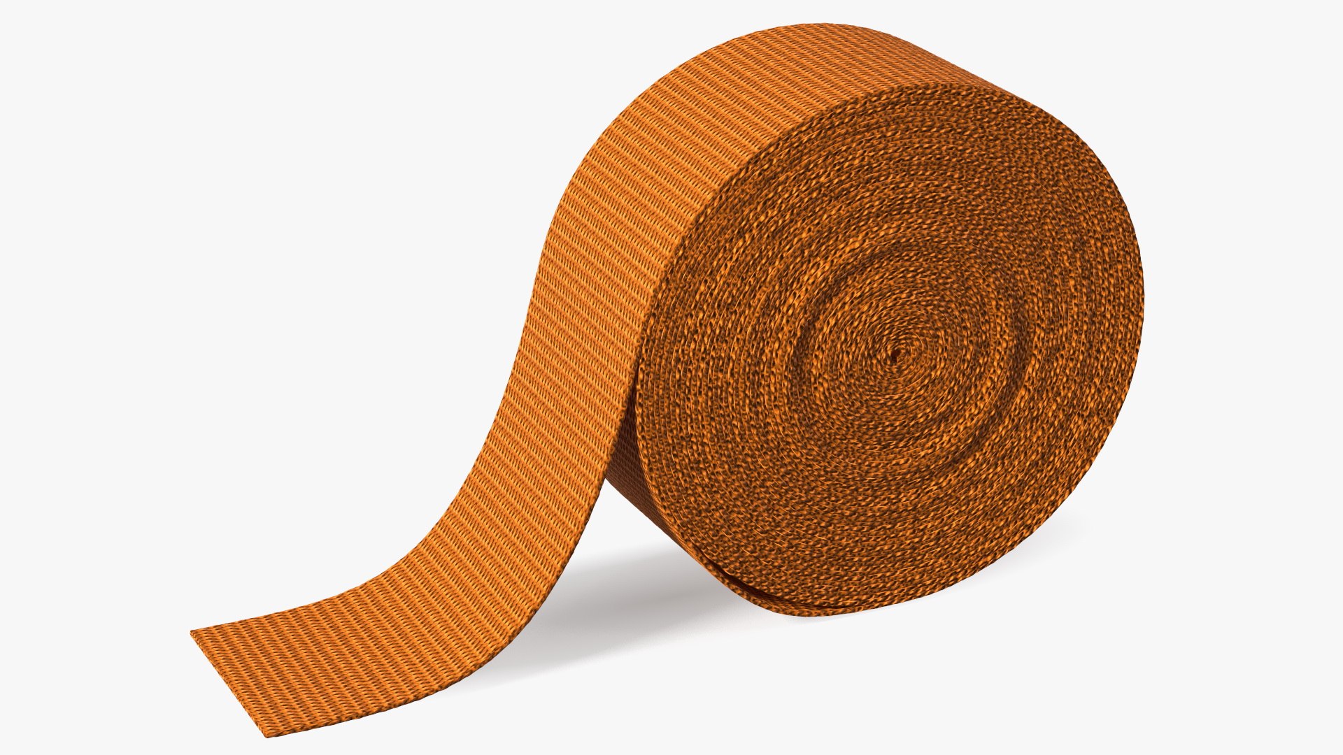 3D model Webbing Belt Strap Roll Orange - TurboSquid 1841741