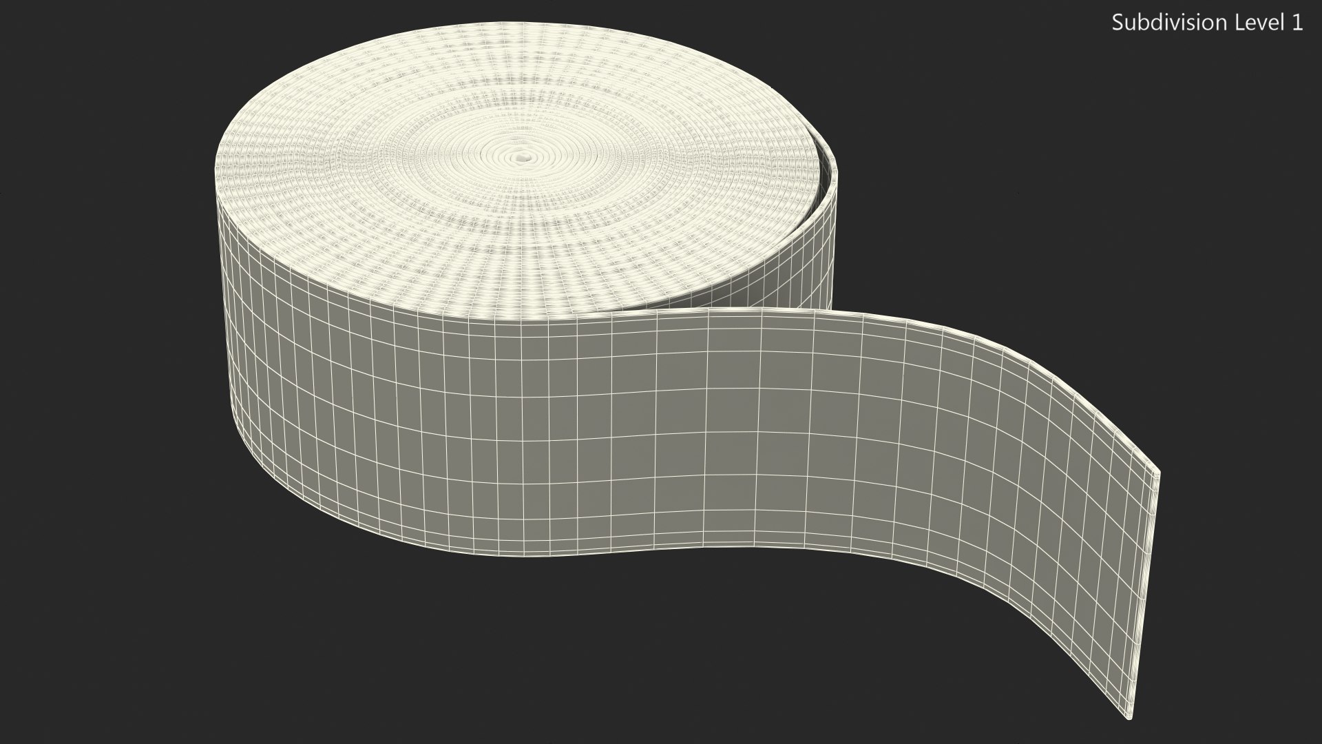 3D Model Webbing Belt Strap Roll Orange - TurboSquid 1841741