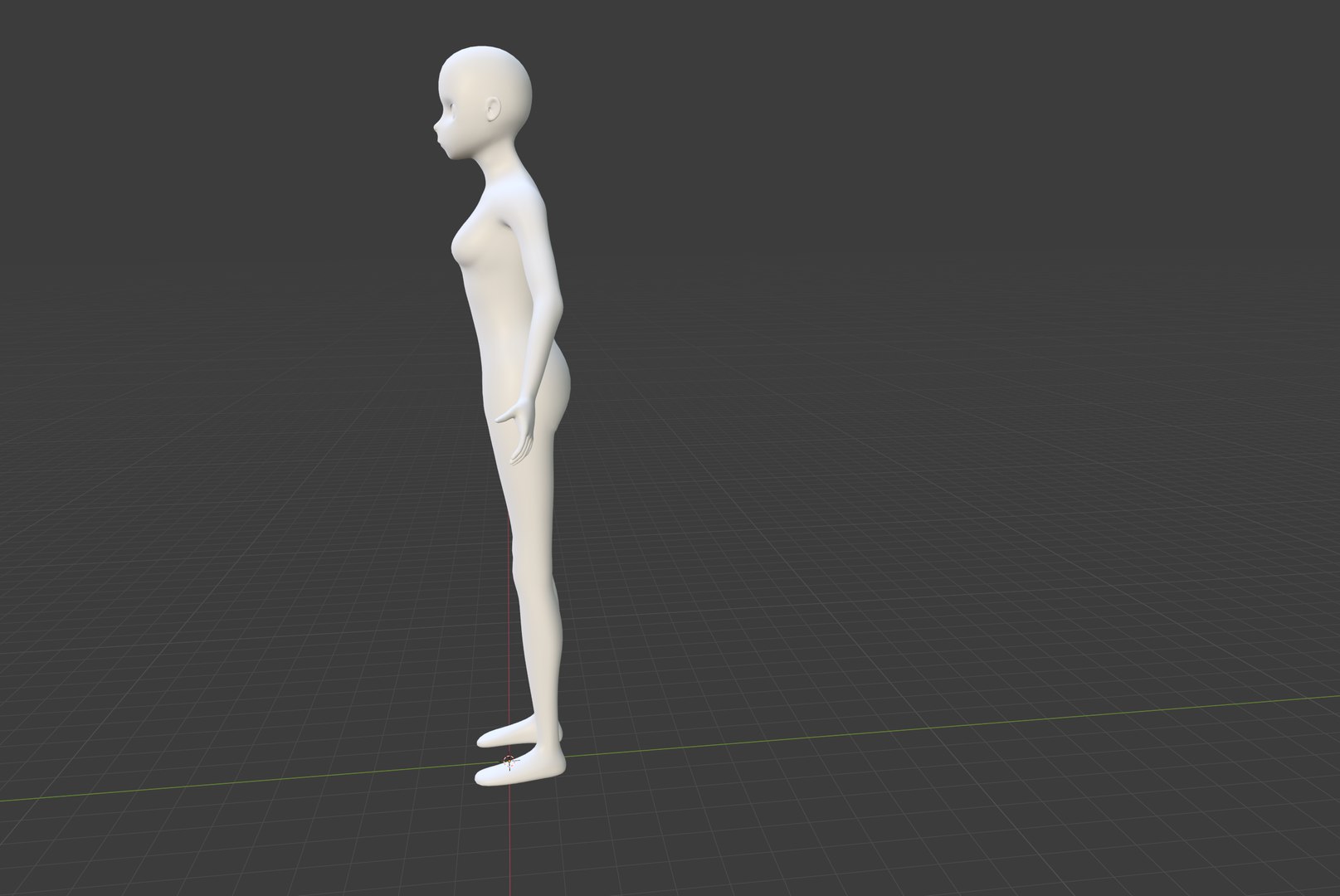 Female Anime Base Model - TurboSquid 1670928