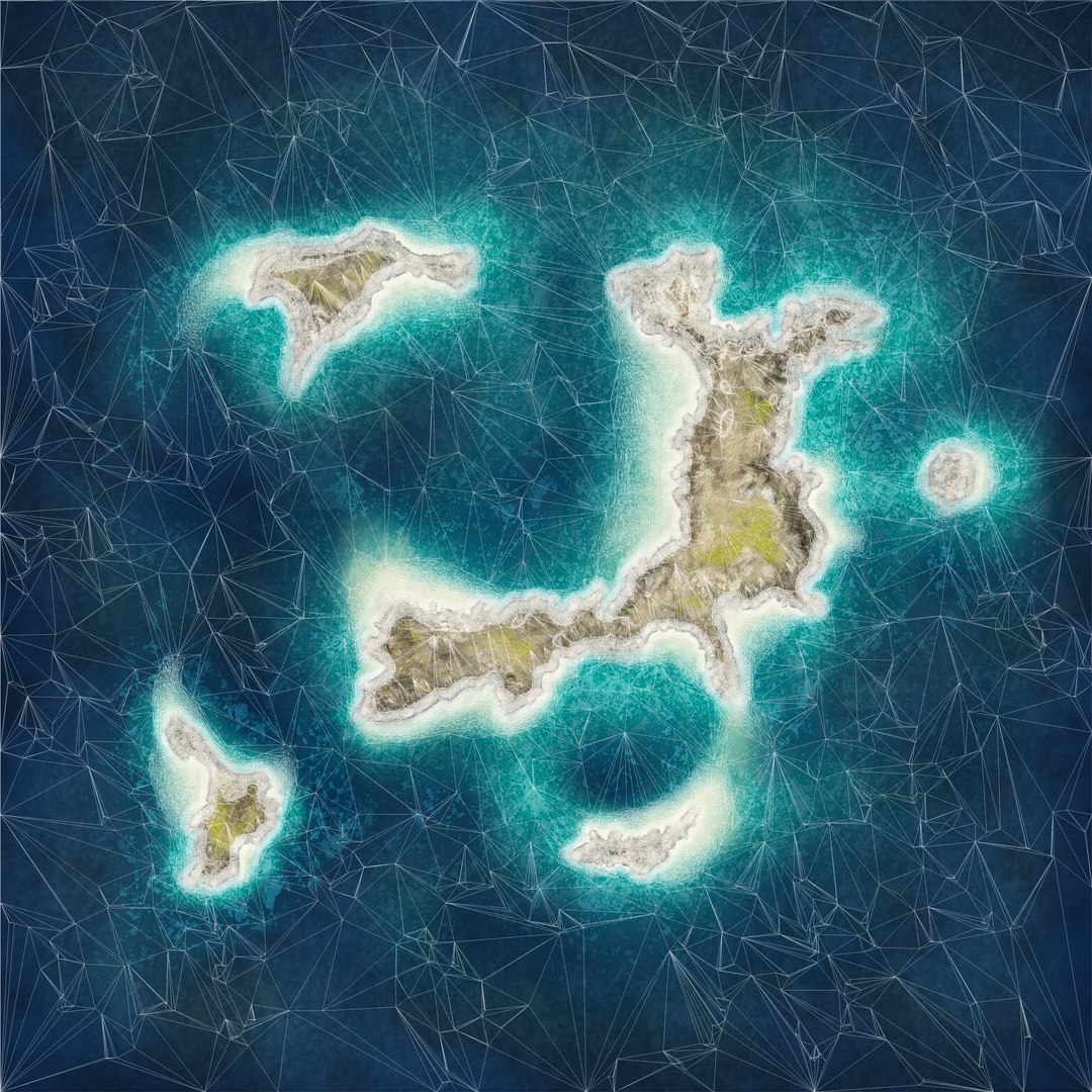 3D Islands In The Ocean With Sand And Rocks - TurboSquid 2213191