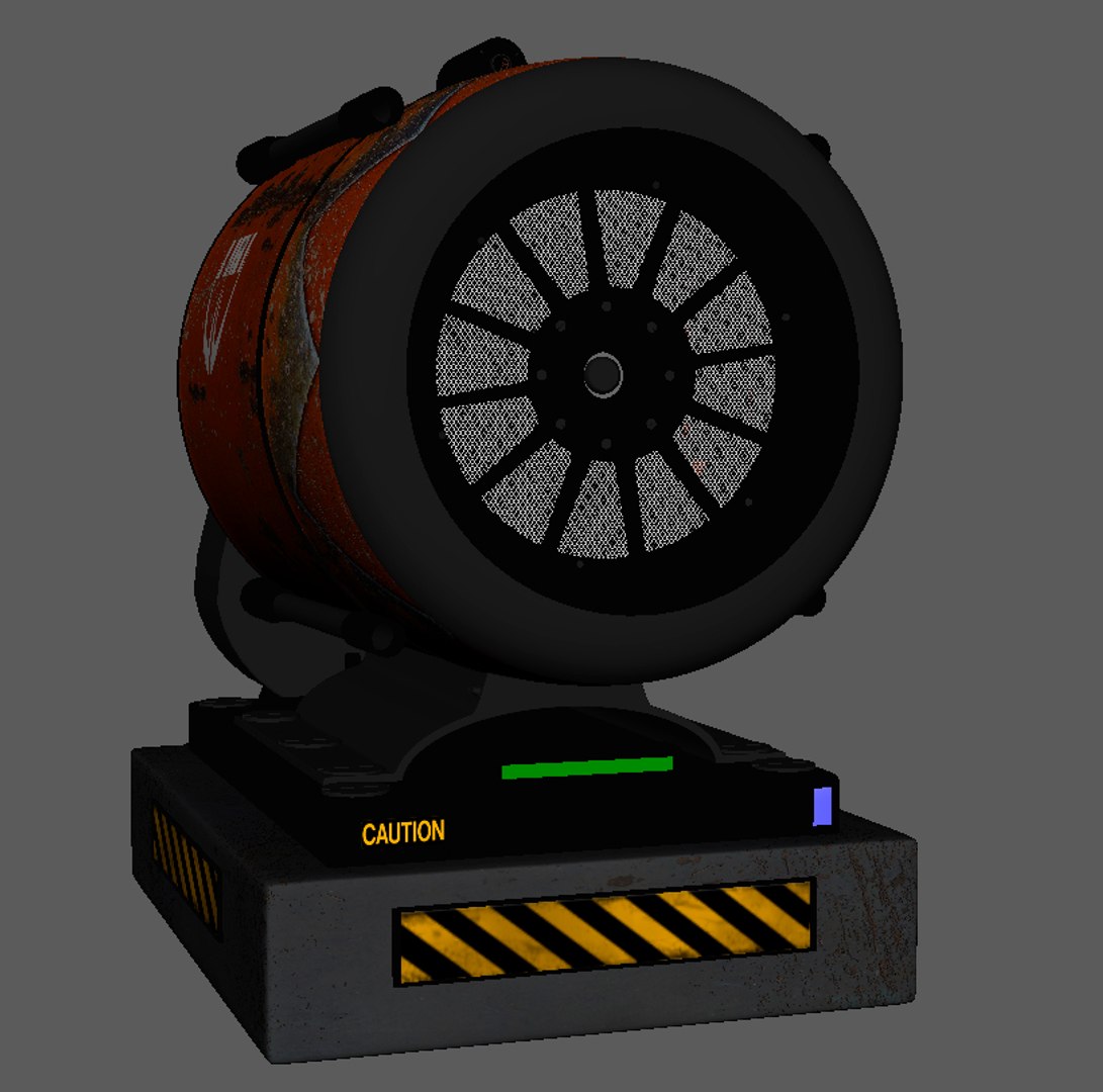 Machine Futuristic Fan 3d Max