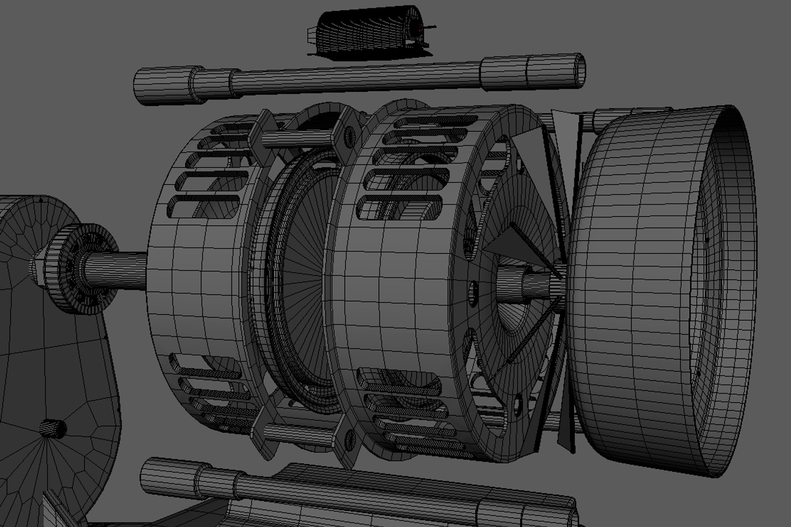 Machine Futuristic Fan 3d Max