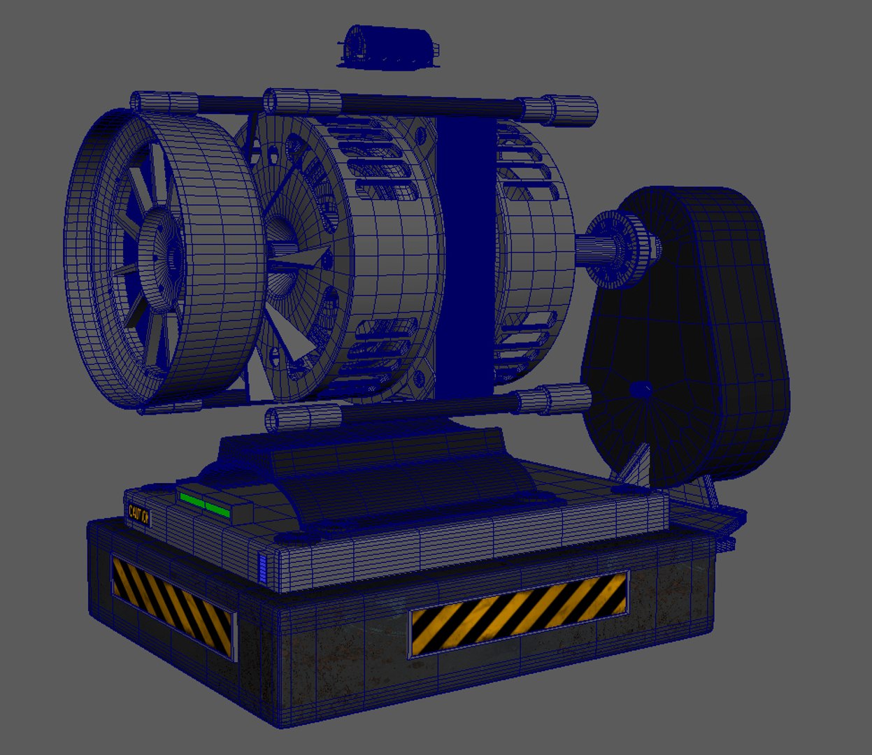 Machine Futuristic Fan 3d Max
