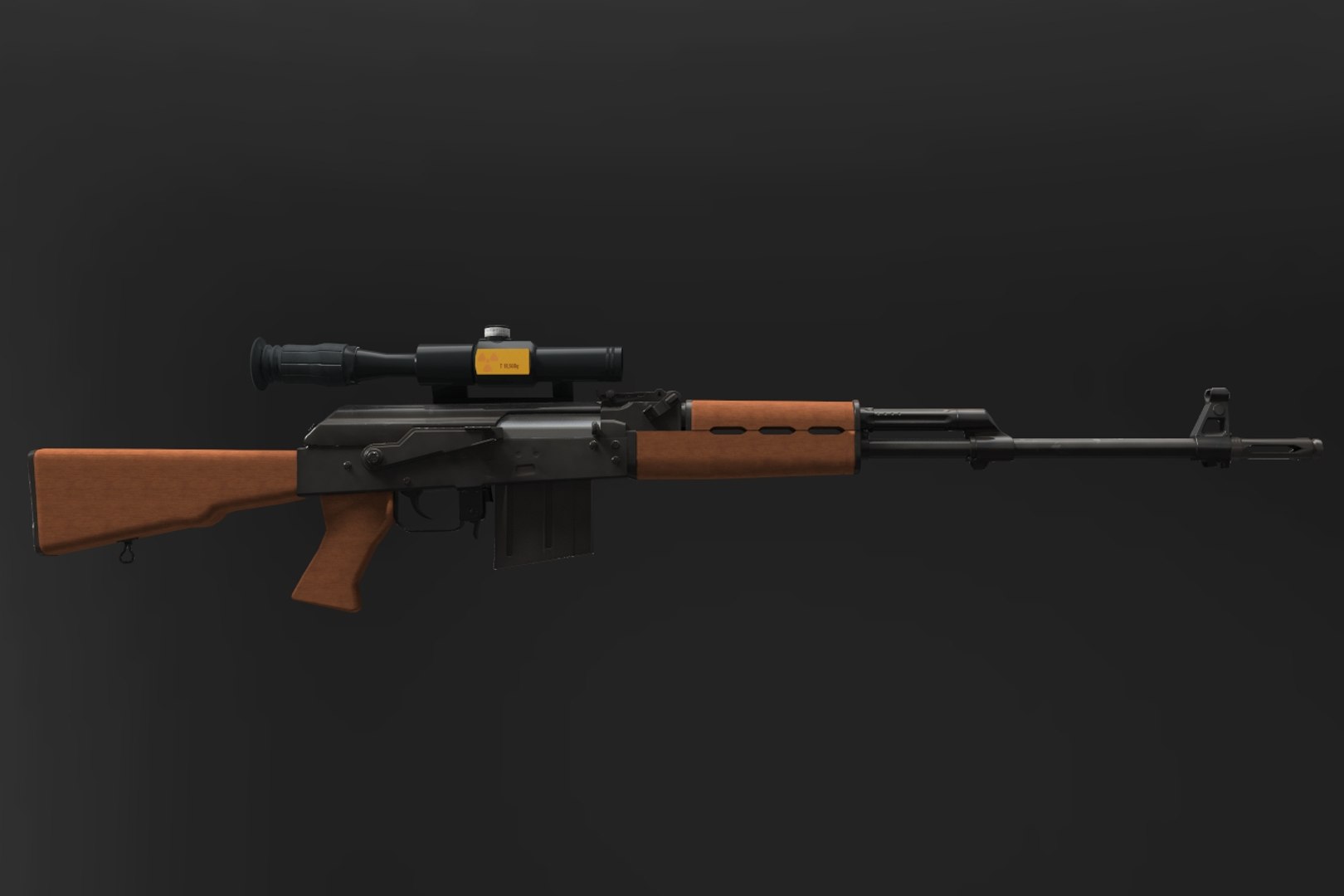 zastava sniper rifle m-76 3d 3ds