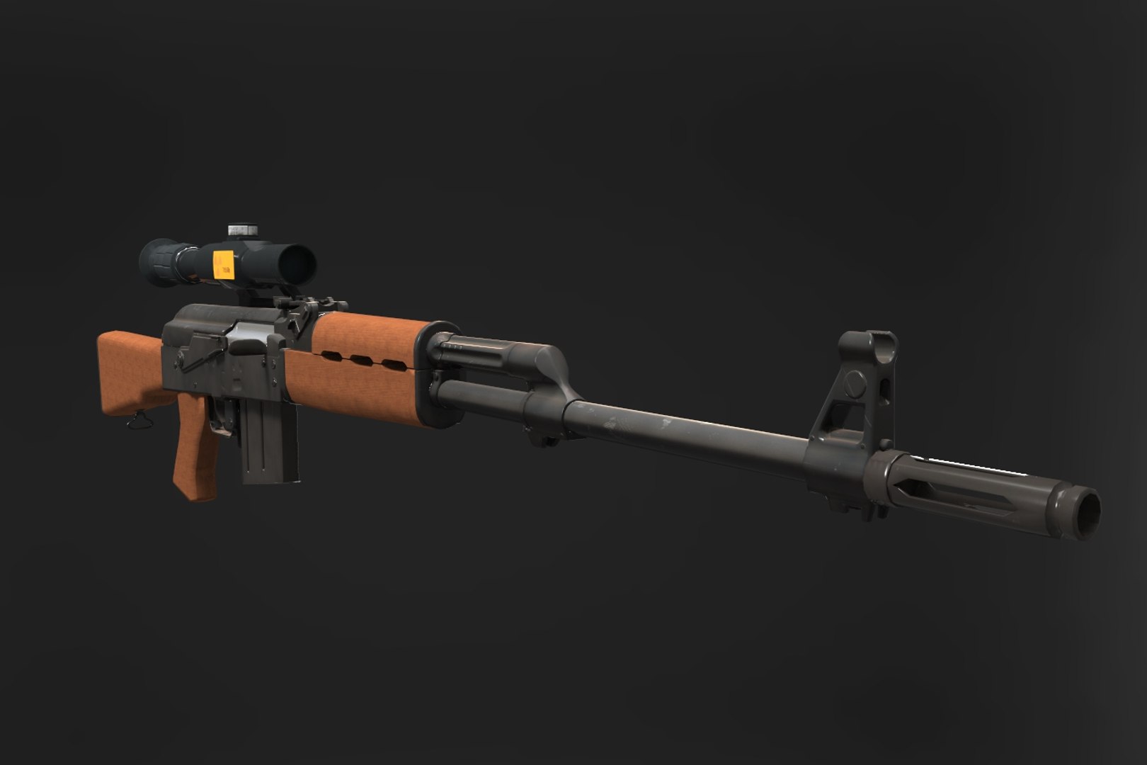 zastava sniper rifle m-76 3d 3ds